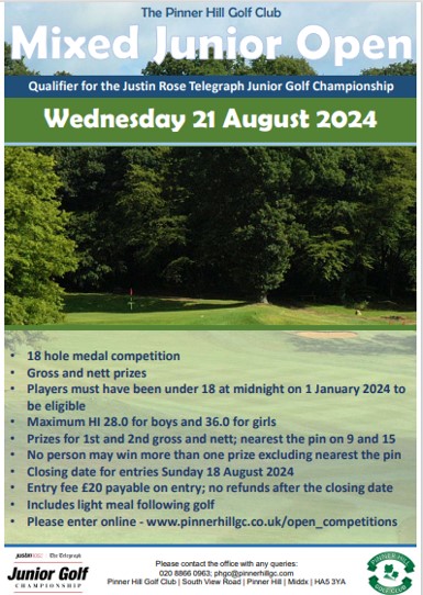 Club Opens from Across our County – Middlesex Golf