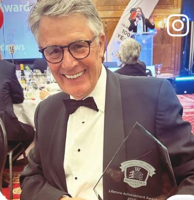 Ray Andrews, honoured with Middlesex Lifetime Achievement award ...