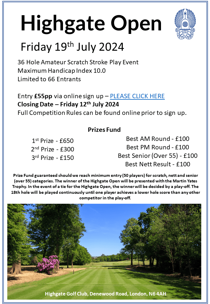 Club Opens – Middlesex Golf
